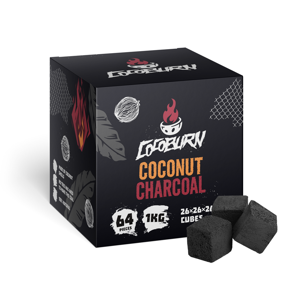 Buy Cocoburn Natural Hookah Coals - Cubes 26 mm